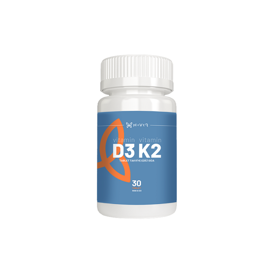 HAVER D3K2 Vitamin 30 Tablet – Özel Beslenme