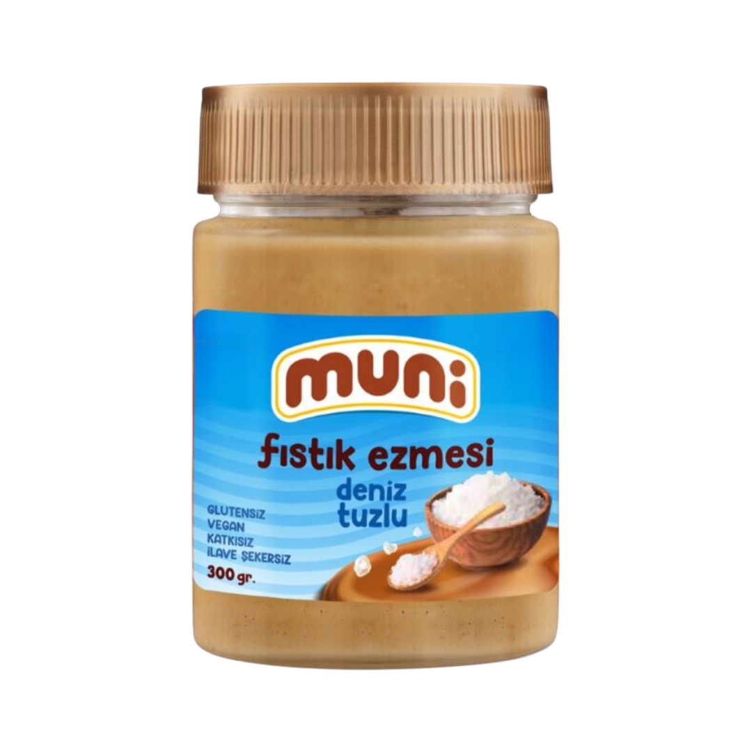 MUNİ Deniz Tuzlu Fıstık Ezmesi 300g – Özel Beslenme