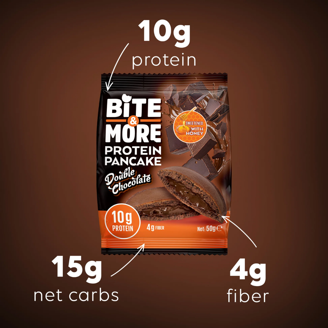 BİTE&MORE Protein Pancake Double Çikolata 50g – Özel Beslenme
