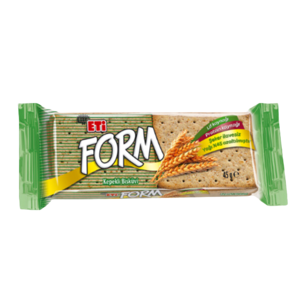 ETİ Form Bisküvi Kepekli 45g – Özel Beslenme