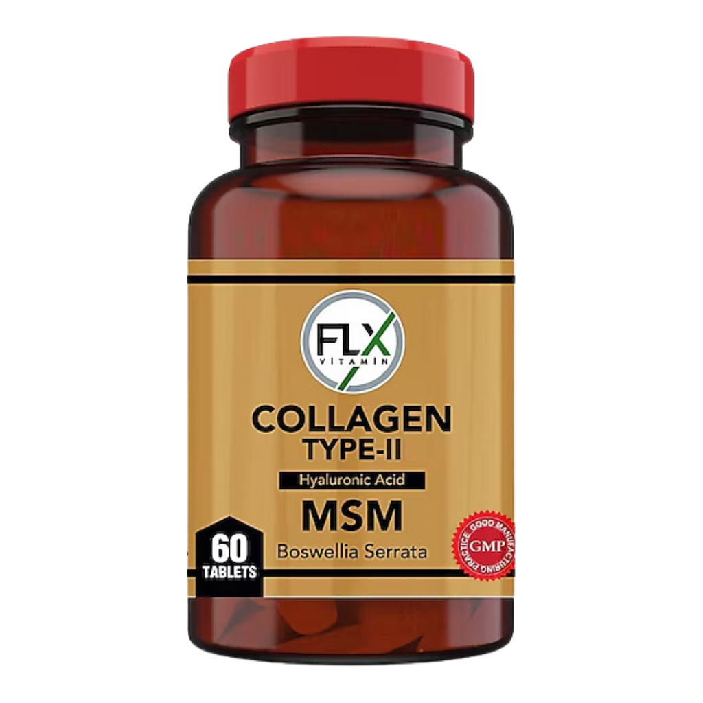 FLX Collagen Type-II Hyaluronic Acid Msm Boswellia Serrata 60 Tablet ...