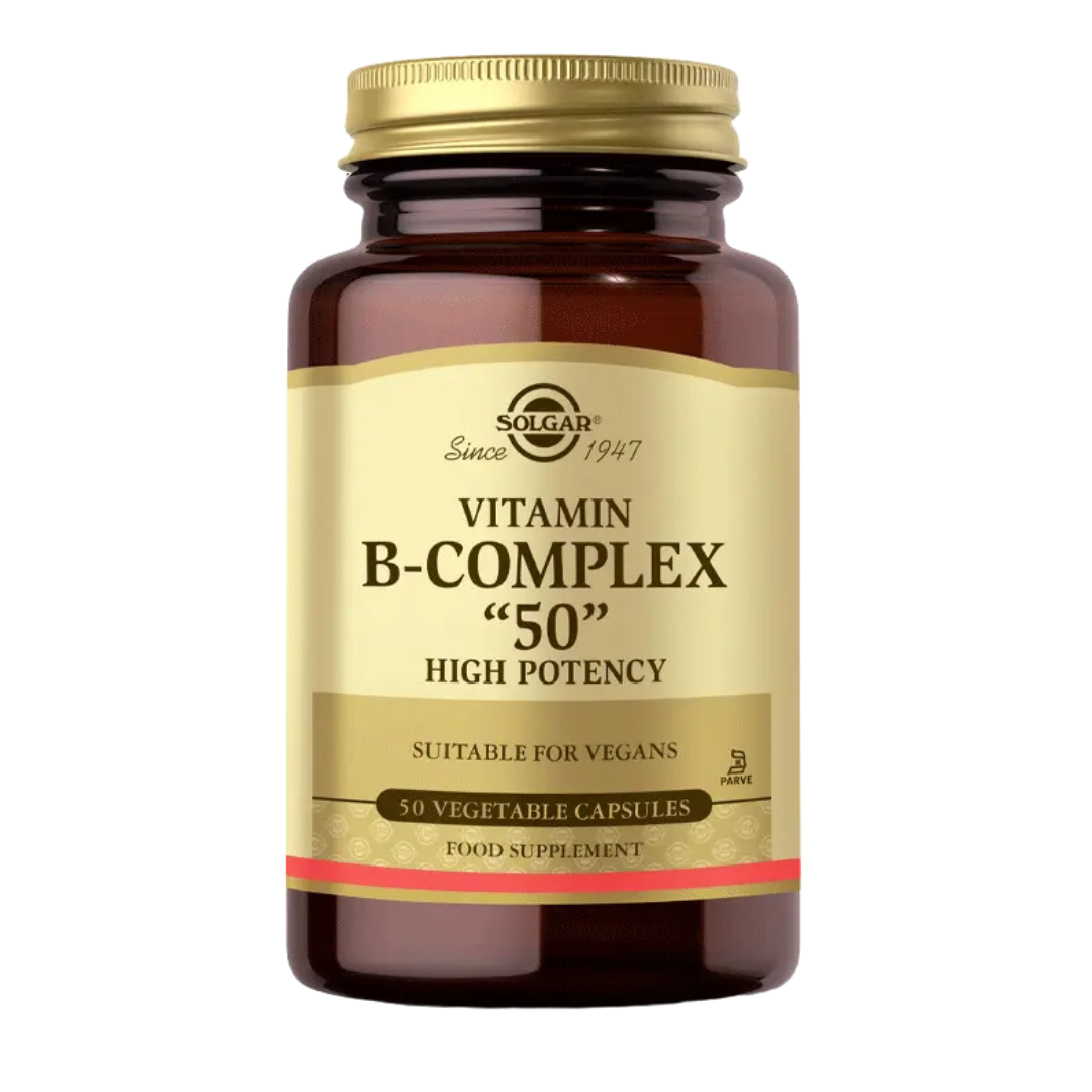 SOLGAR Vitamin B Complex 50mg 50 Kapsül – Özel Beslenme