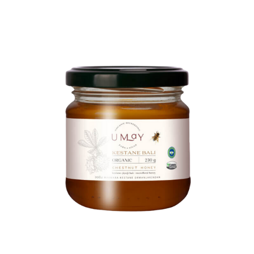 UMAY Herbal Organik Kestane Balı 230gr – Özel Beslenme