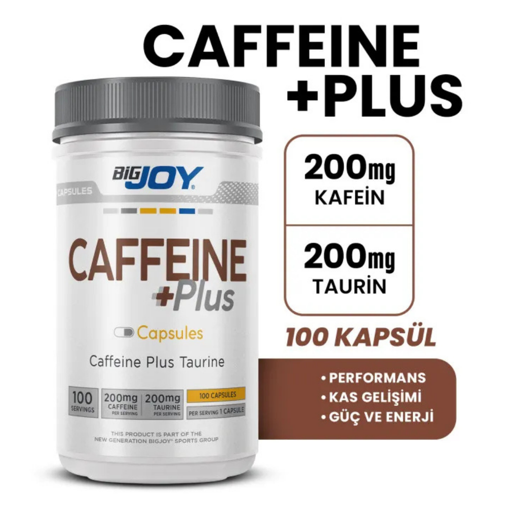 BIGJOY Sports Caffeine Plus 100 Kapsül – Özel Beslenme
