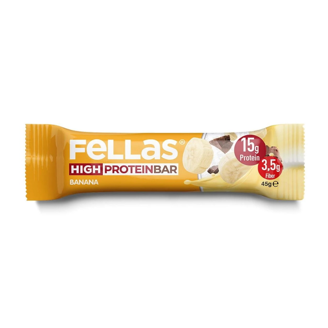 FELLAS Yüksek Protein Bar - Muzlu 45g – Özel Beslenme