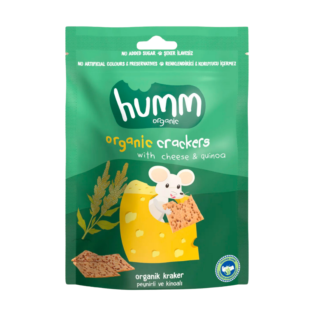 HUMM ORGANIC Organik Kraker Peynirli Kinoalı 60g – Özel Beslenme