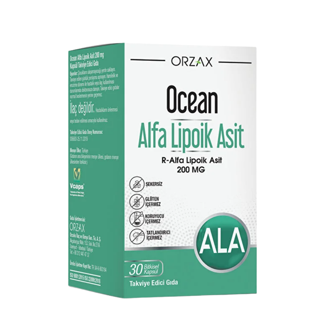 ORZAX Ocean Alfa Lipoik Asit 200 mg – Özel Beslenme