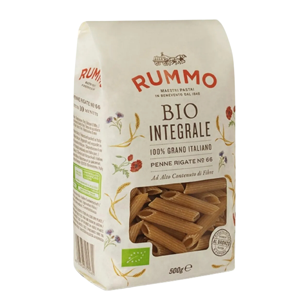 RUMMO Organik Kepekli Penne Rigate 500g – Özel Beslenme