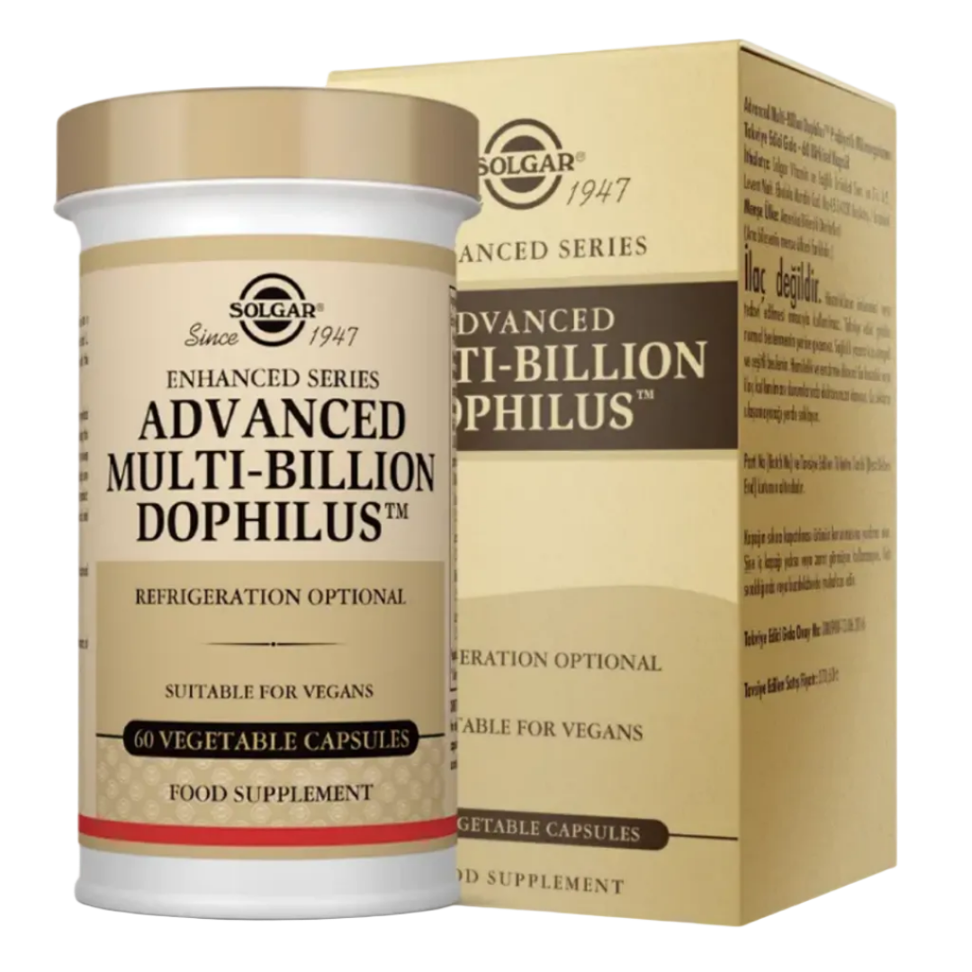 SOLGAR Advanced Multi-Billion Dophilus Probiyotik 60 Kapsül – Özel Beslenme