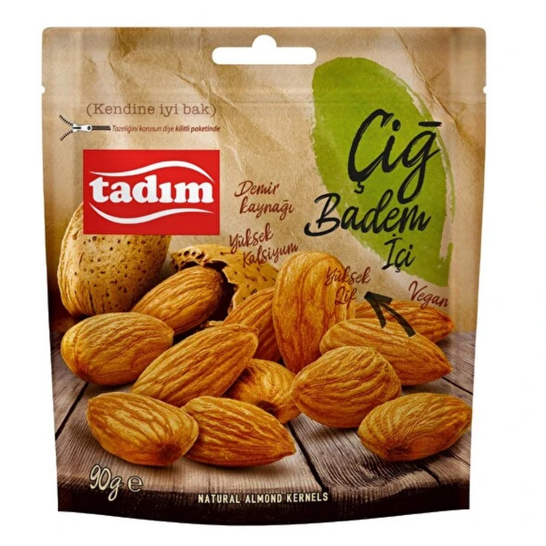 TADIM Çiğ Badem İçi 90g – Özel Beslenme