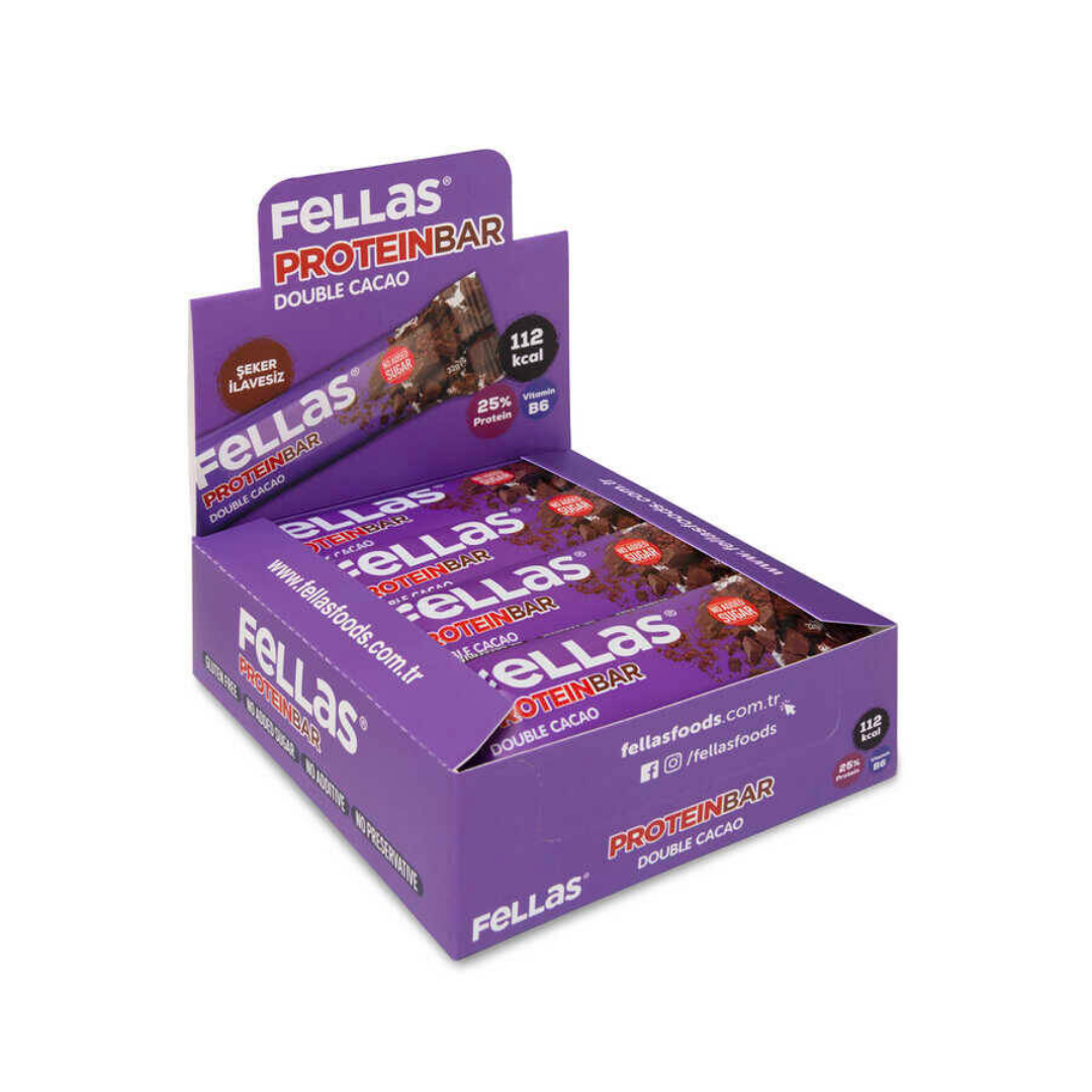 FELLAS Protein Bar - Duble Kakaolu 32g X 12 – Özel Beslenme