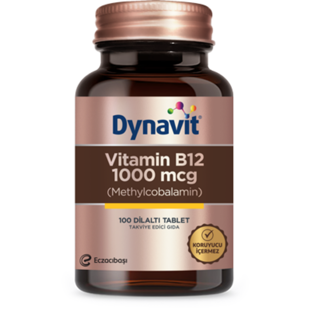 DYNAVİT Vitamin B12 1000 Mcg 100 Tablet – Özel Beslenme