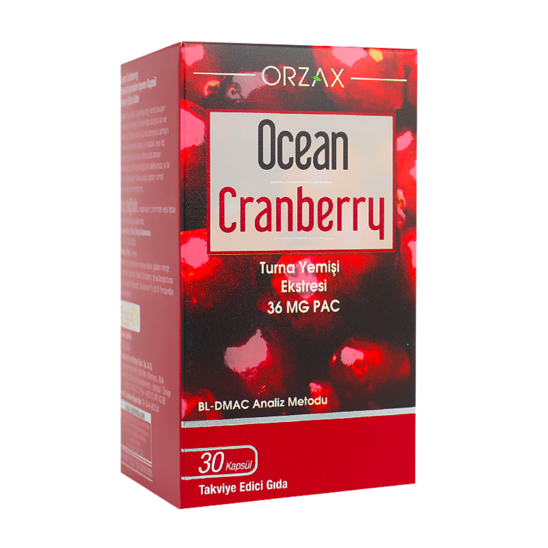 ORZAX Ocean Cranberry 30 Kapsül – Özel Beslenme