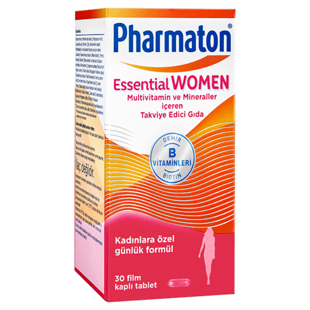 PHARMATON Essential Women Biotin, Demir, Vitamin B, Multivitamin ve Mi ...
