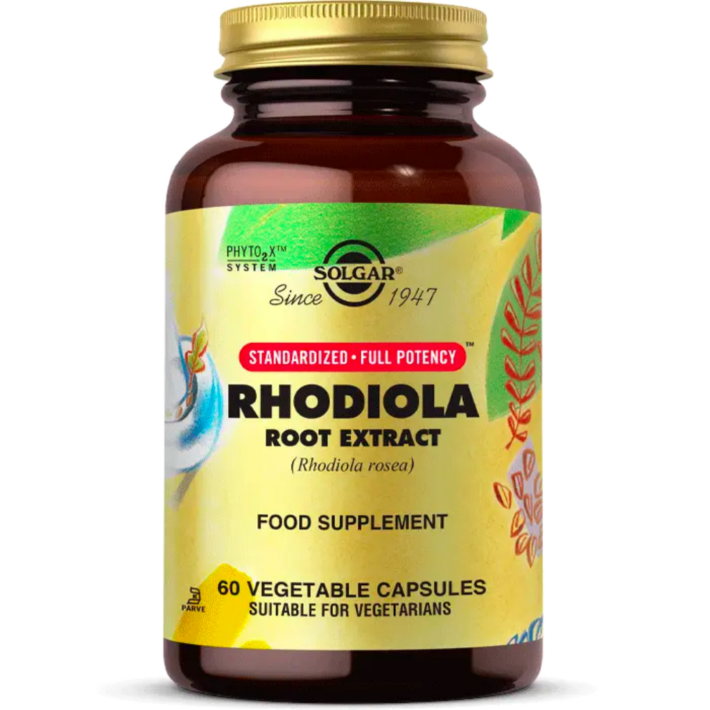 SOLGAR Rhodiola Root Extract 60 Kapsül (Altın Kök- rodıola) – Özel Beslenme